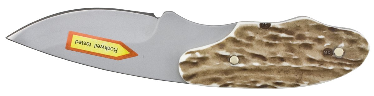High Country Rattler POM Commando Stag with Leather Sheath